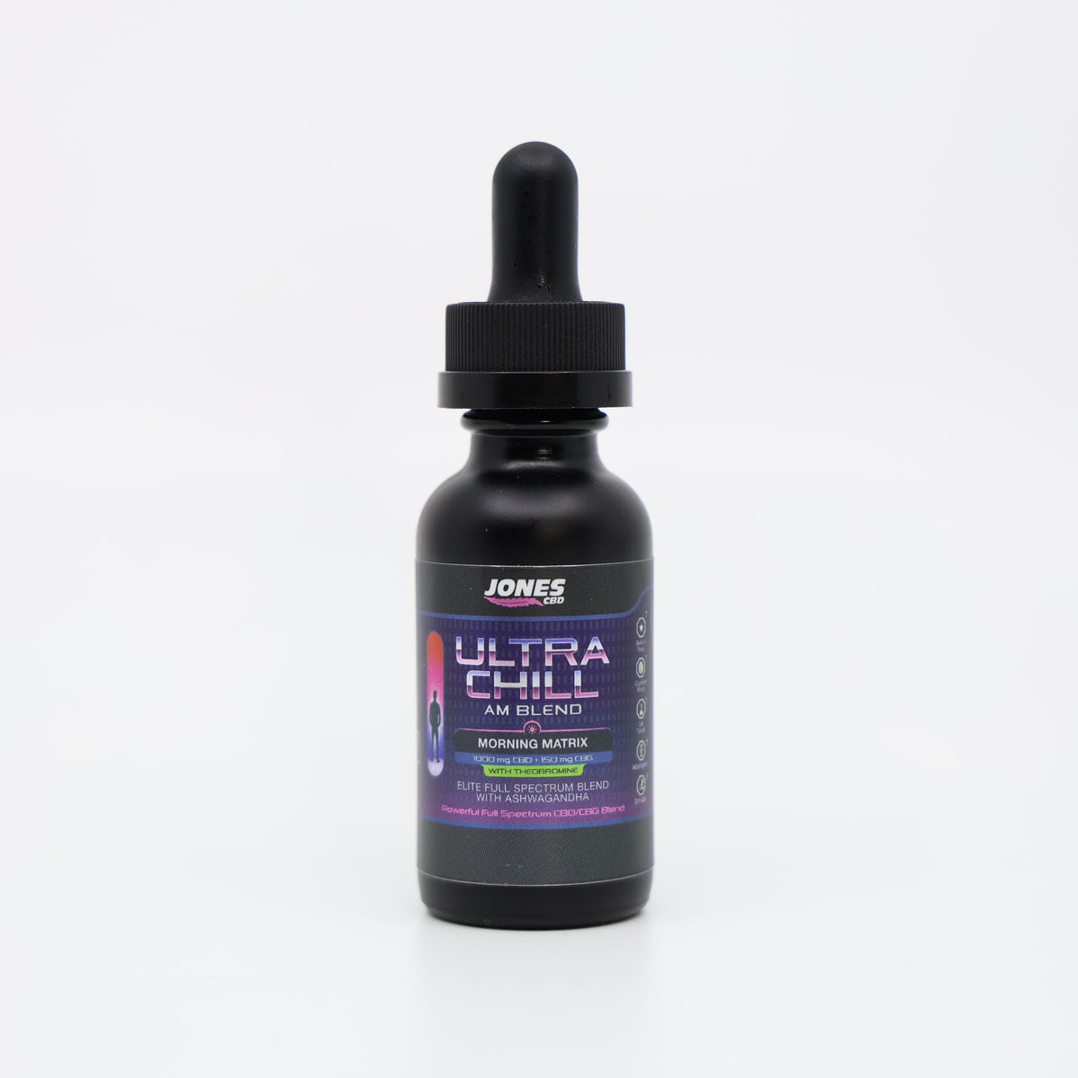 Ultra Chill AM Blend: Full Spectrum Tincture with Ashwagandha + Theobr ...